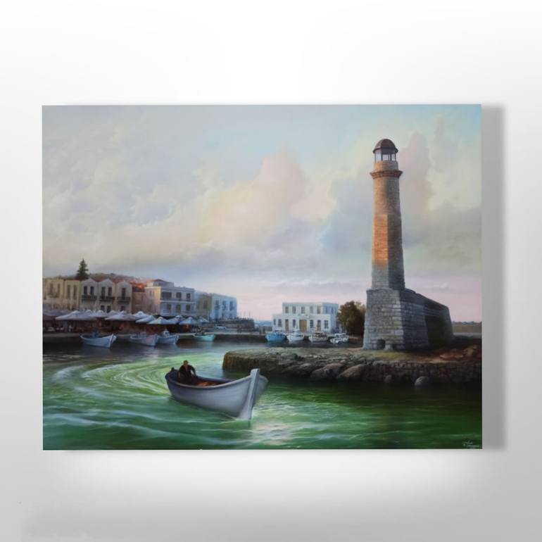 Rethymno Crete Painting by Konstantinos Tosounidis | Saatchi Art