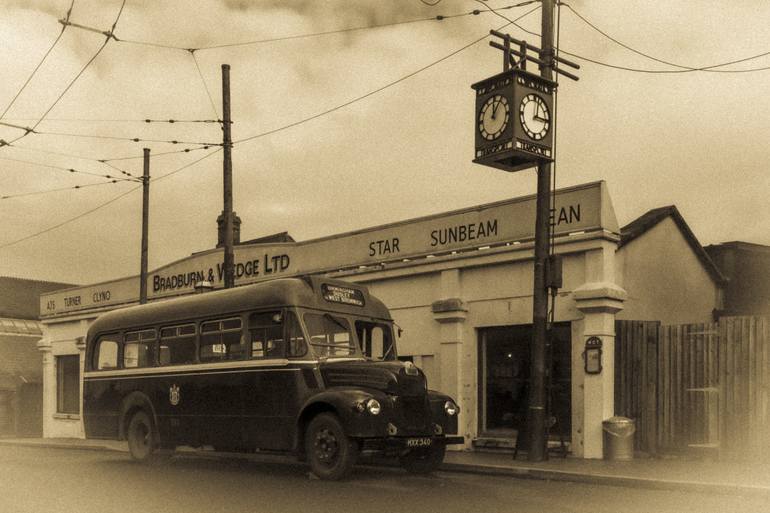 Bus Station in Black Country Photography by Andrzej Bielak | Saatchi Art