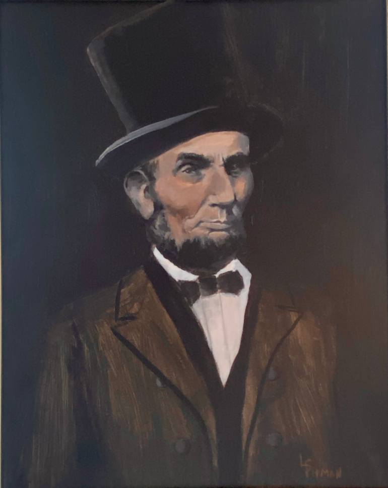 President Lincoln Painting by Leanne Pitman | Saatchi Art