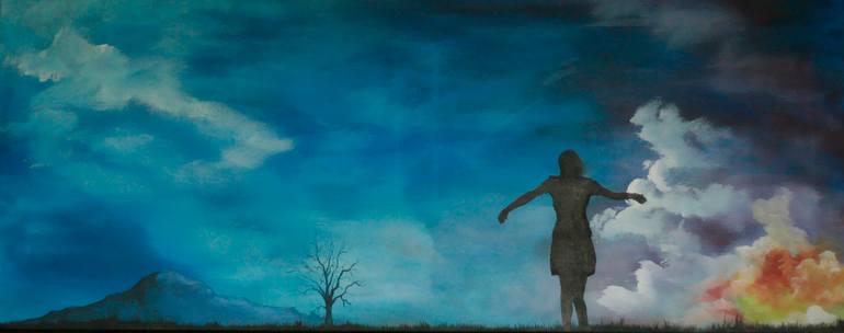 Embrace the breeze Painting by Ashley Brown | Saatchi Art
