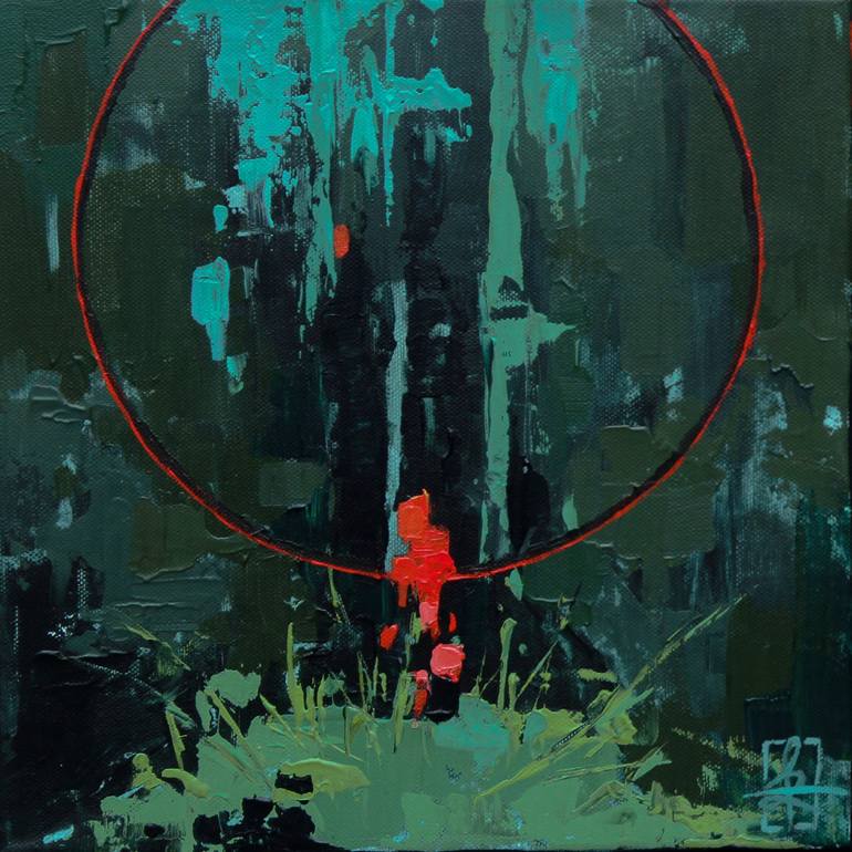 The Abstract Wild - series LITTLE RED RIDING HOOD Painting by Fabia ...