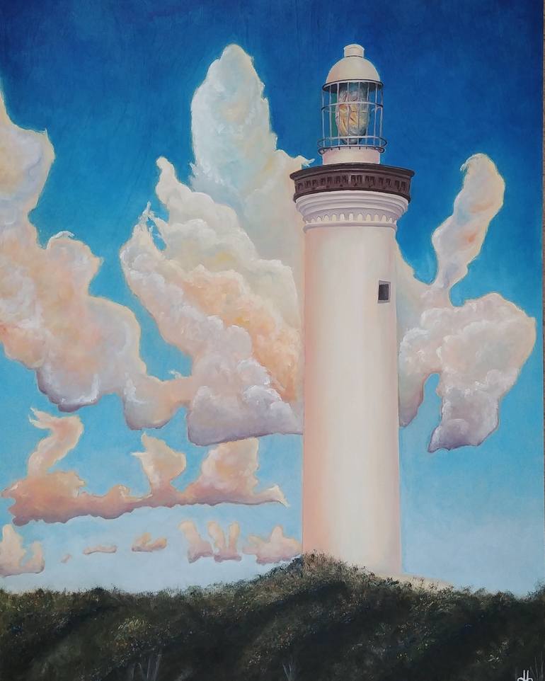 Norah Heads Lighthouse Painting by Dessi Balinova | Saatchi Art