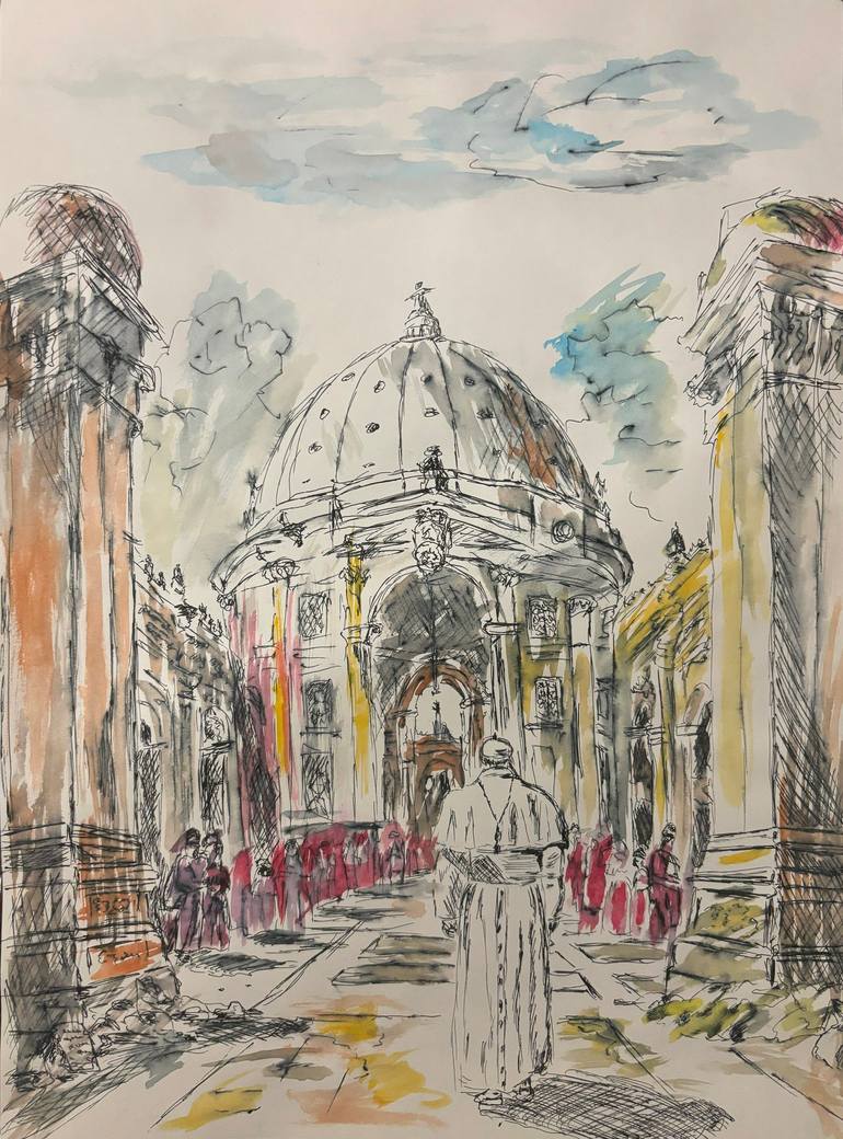 Ora Pro Nobis Drawing by Eugen Serbanescu | Saatchi Art