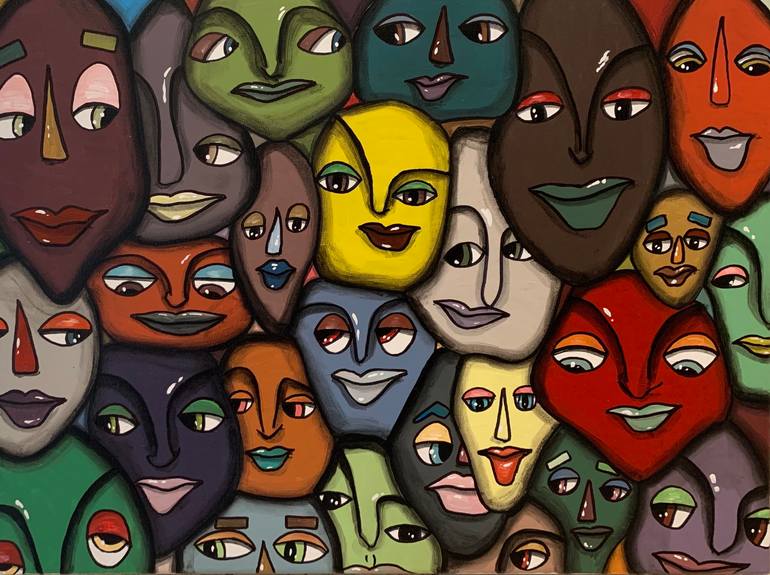 Colorful Personalities Painting by Emily R | Saatchi Art