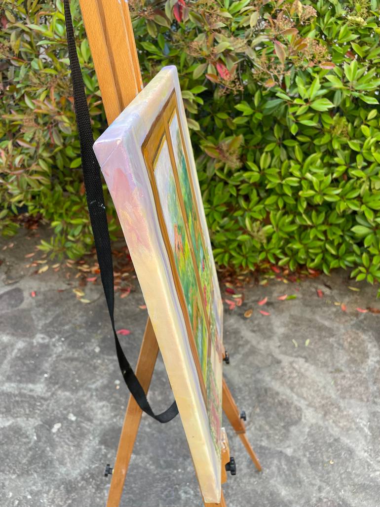 A window into a spring garden Painting by Natalya Smirnova | Saatchi ...
