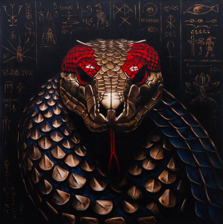 Kundalini Snake Painting by Alina Shimova | Saatchi Art