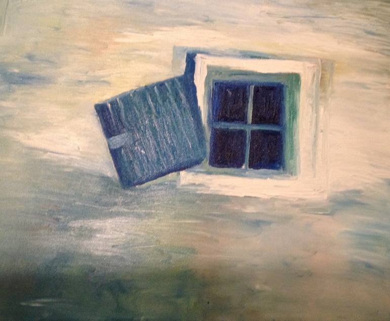 Through the water window Painting by Evis Progonati | Saatchi Art