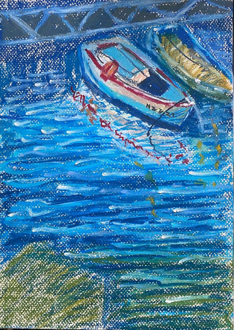 Two boats Drawing by Y Z | Saatchi Art