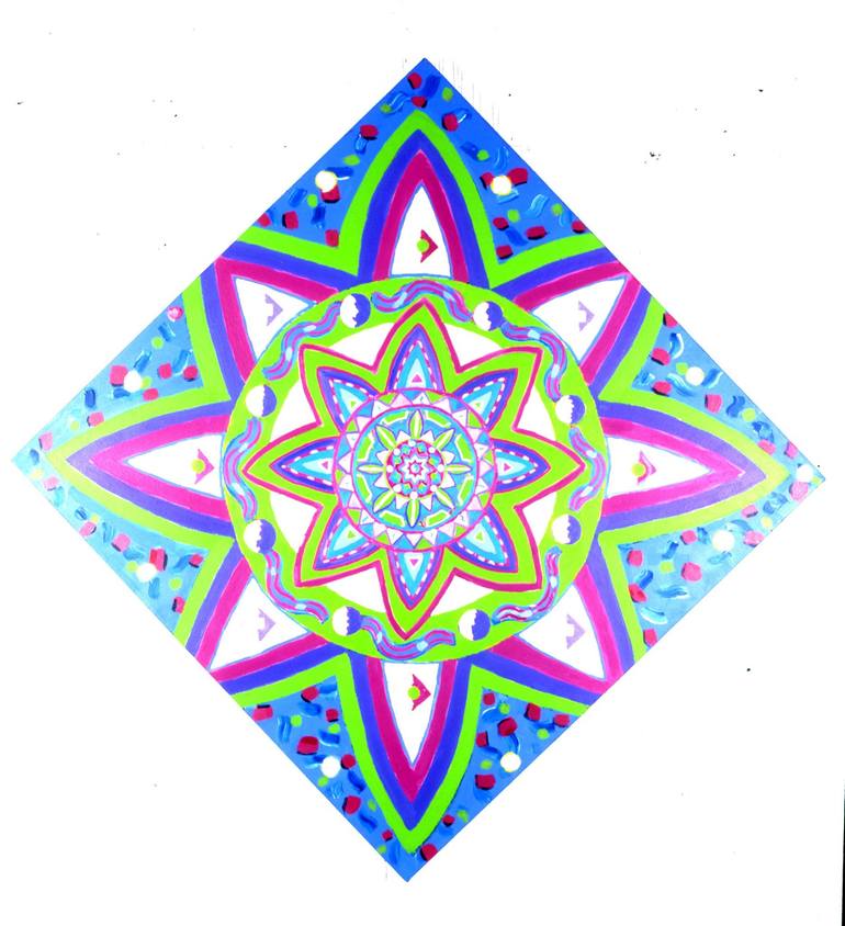 Heart Mandala Painting by Ailon Free | Saatchi Art