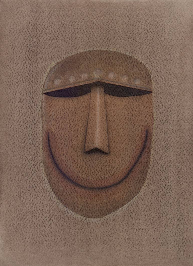 Eskimo Mask Painting by Adithyaa Sadashiv | Saatchi Art