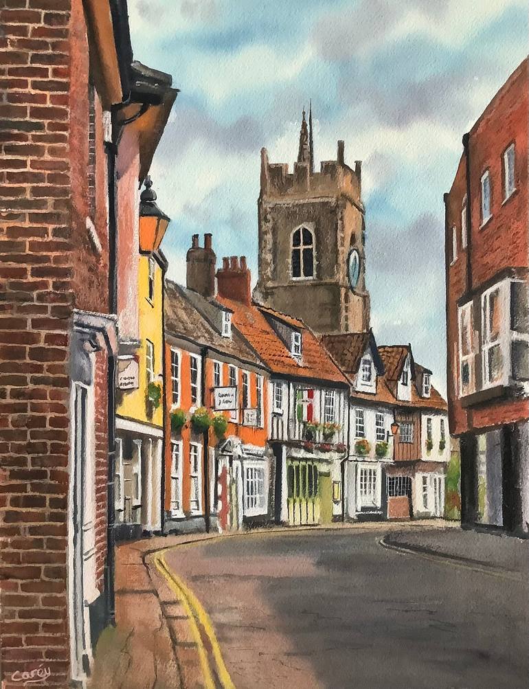 Norwich city scene Painting by Darren Carey | Saatchi Art Australia