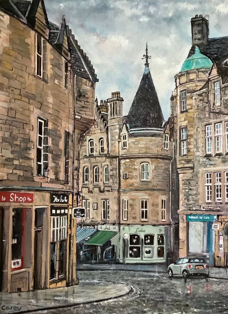 Edinburgh Painting by Darren Carey | Saatchi Art