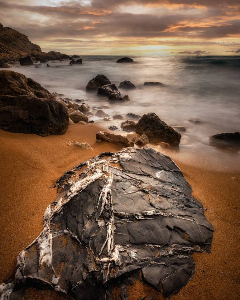 Rocks at red beach - Limited Edition of 25 Photography by Malcolm Wray ...