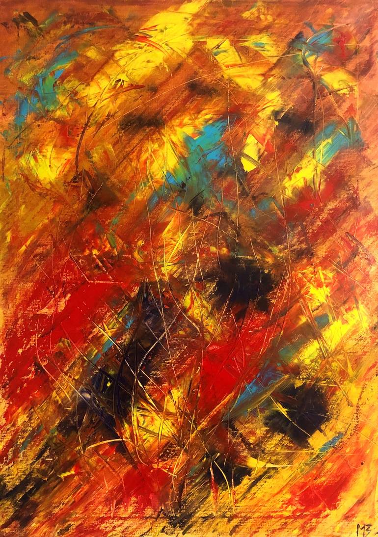 Flower boom Painting by Maxim Zinoviev | Saatchi Art