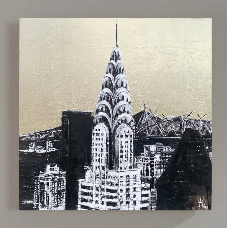 Chrysler Building Painting by Julia Niiazbekova | Saatchi Art