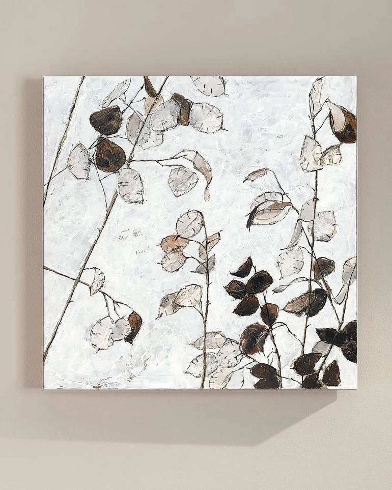 Lunaria Painting by Julia Niiazbekova | Saatchi Art