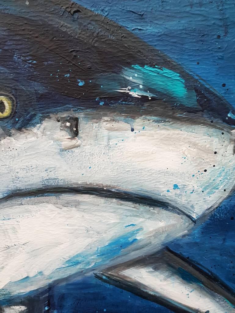 Deep blue Painting by Jana Voscort | Saatchi Art