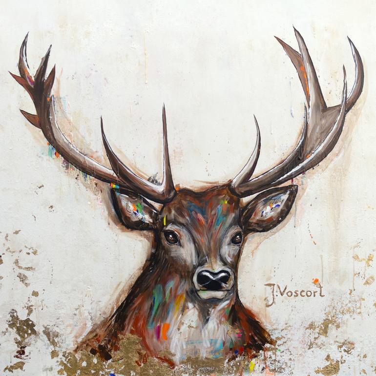Lord of the wild Painting by Jana Voscort | Saatchi Art