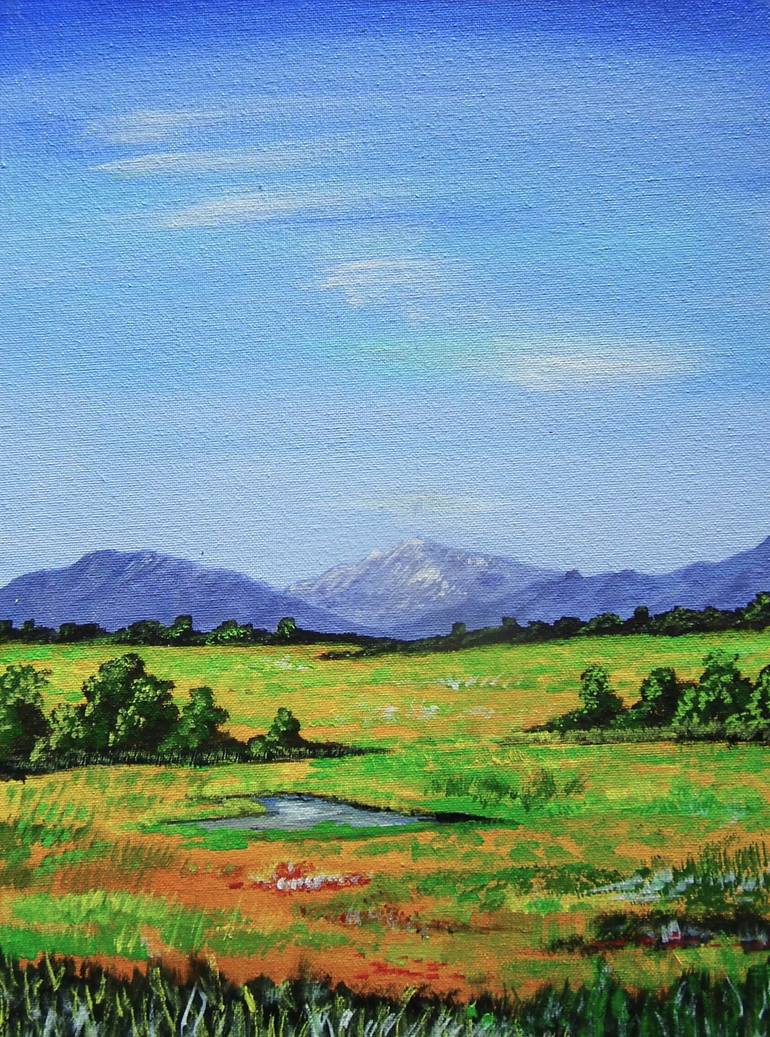 Grass land Painting by Sameer Choughule | Saatchi Art