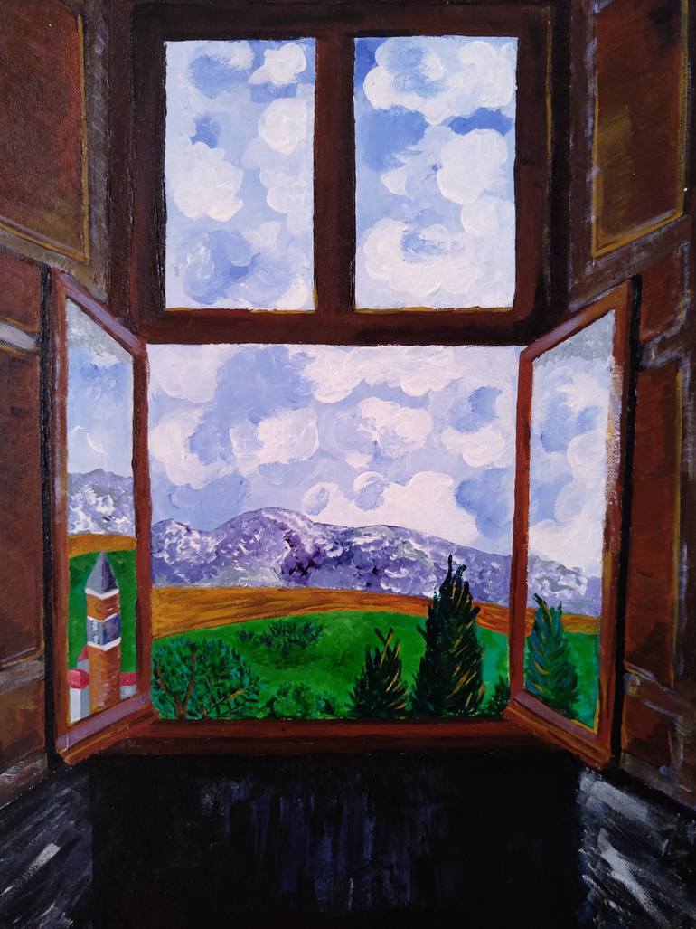 Visione da Villa D'Este Painting by LARA ROMANO | Saatchi Art