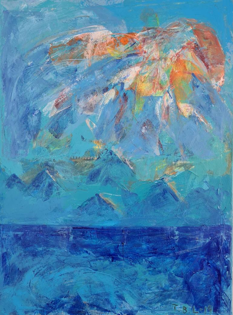 Light explosion Painting by Trine Berg Larsen | Saatchi Art