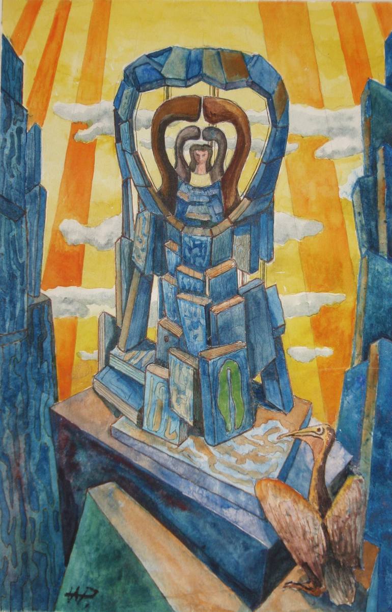 Hohepriesterin Painting by Walter Priebst | Saatchi Art