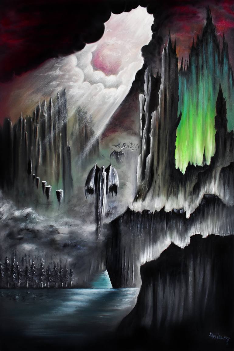 The Gates of Hades Painting by Mars Triumph | Saatchi Art