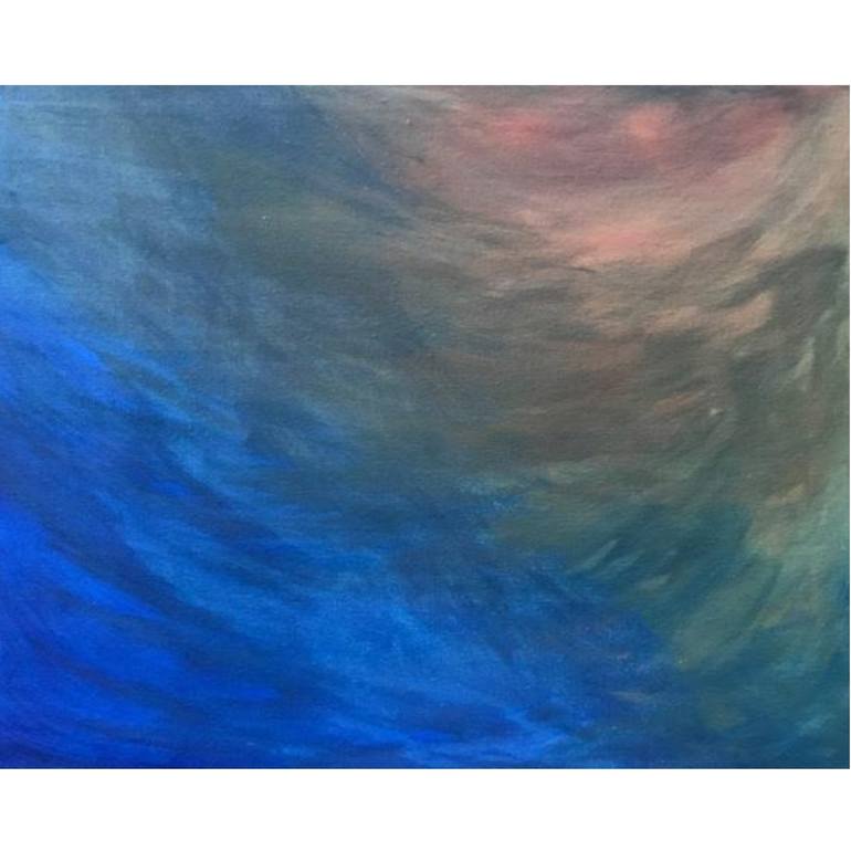 Windblown Blue Painting by Kuntal Shah Warwick | Saatchi Art