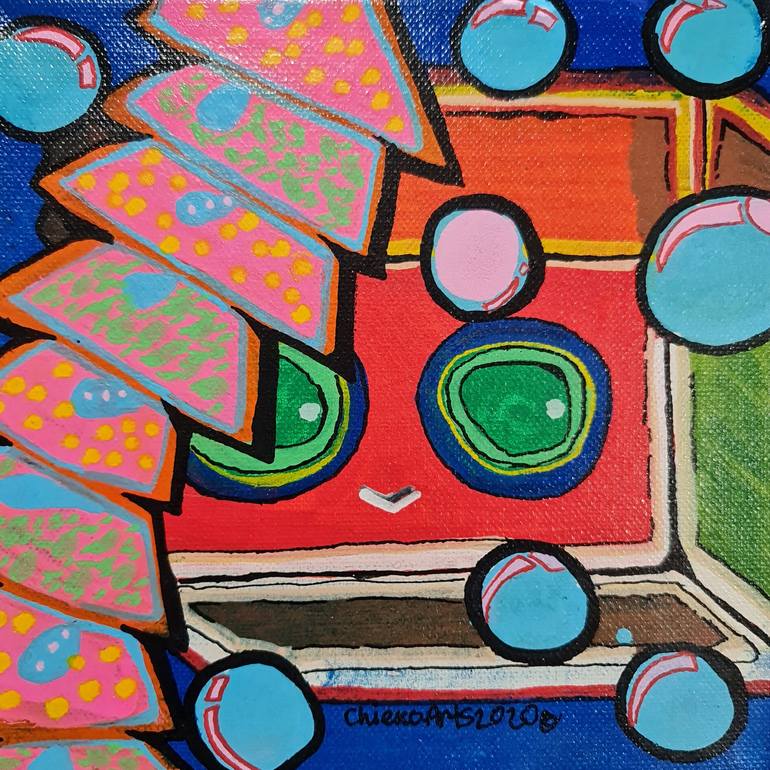 Special Delivery Painting by Chieko Arts | Saatchi Art