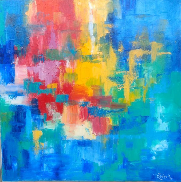 Confluence Painting by Shailendra Mathur | Saatchi Art