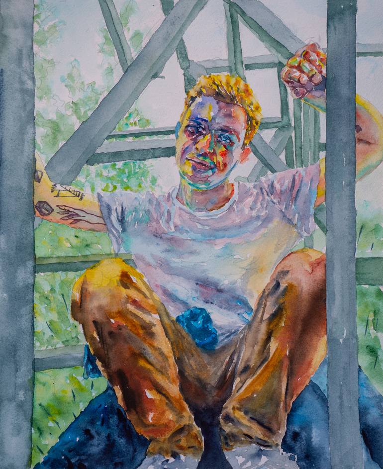 Denis Painting by Brent Rowley | Saatchi Art