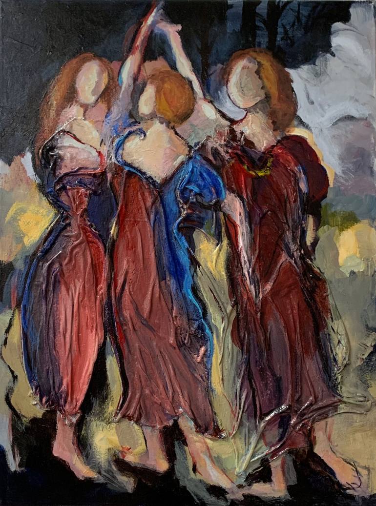 The three graces Drawing by Ayelet Gal-On | Saatchi Art