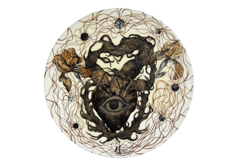 Yacimiento en mi pupila Painting by Daniel Bahena | Saatchi Art