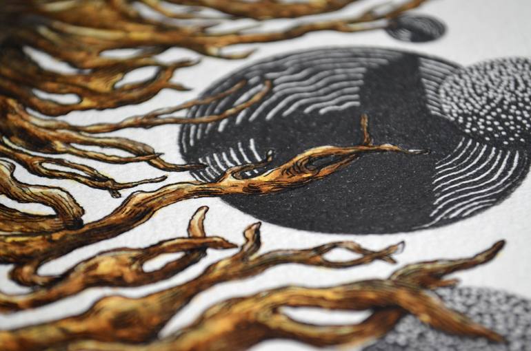 Desde la noche Painting by Daniel Bahena | Saatchi Art