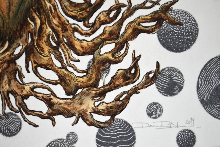 Desde la noche Painting by Daniel Bahena | Saatchi Art