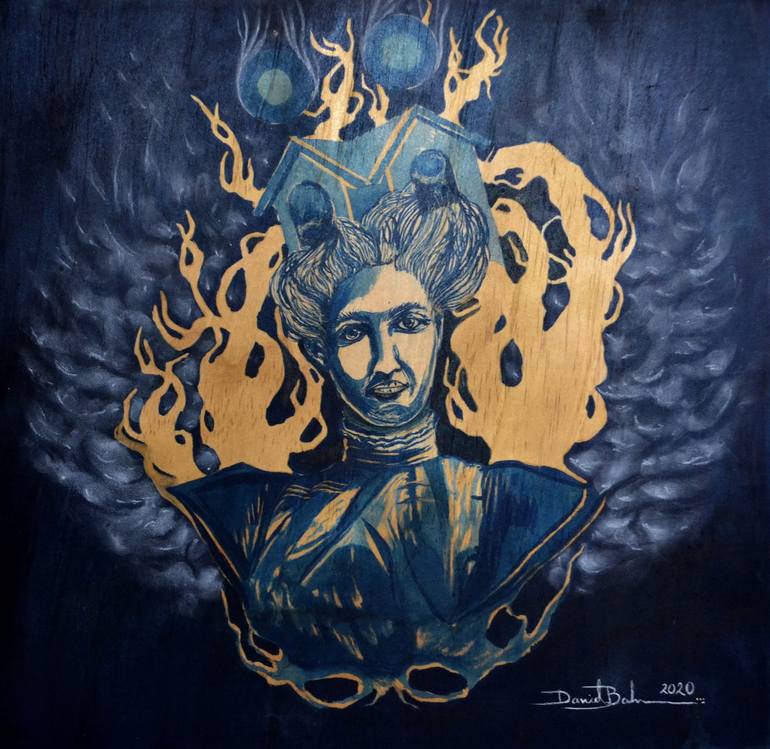 Lava cefálica Painting by Daniel Bahena | Saatchi Art