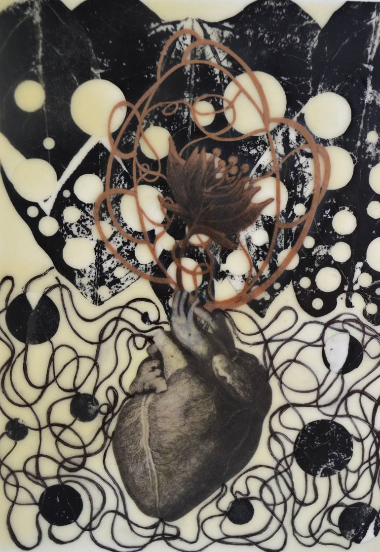 Desvelo de tus arterias Painting by Daniel Bahena | Saatchi Art