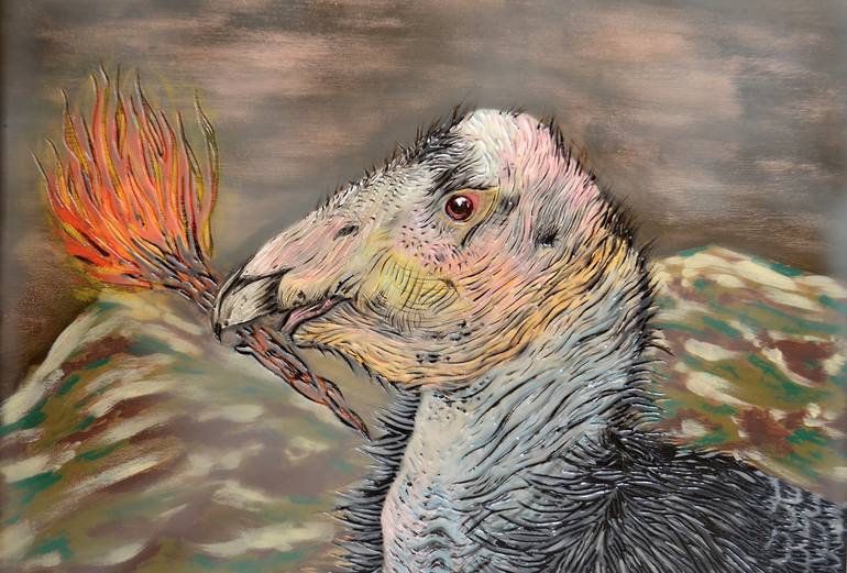 Antorcha Painting by Daniel Bahena | Saatchi Art