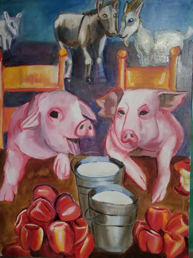 Upper 1% Painting by Kazlyn Bastone | Saatchi Art