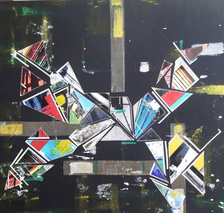 Photogeometry Collage by Alexandra Potapova | Saatchi Art