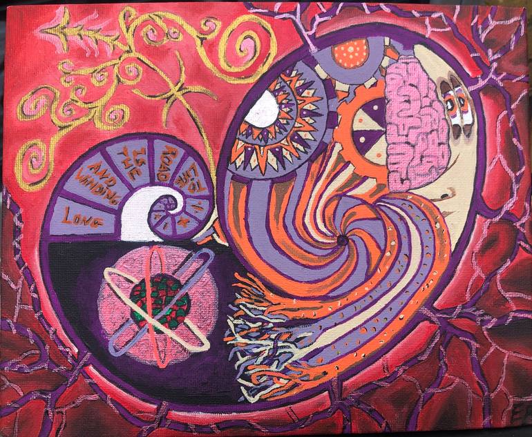 Roads to Life Painting by Elliott Rollins | Saatchi Art