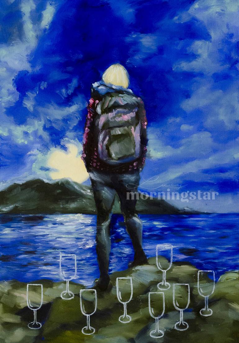 Traveler Painting by Lucy Morningstar | Saatchi Art