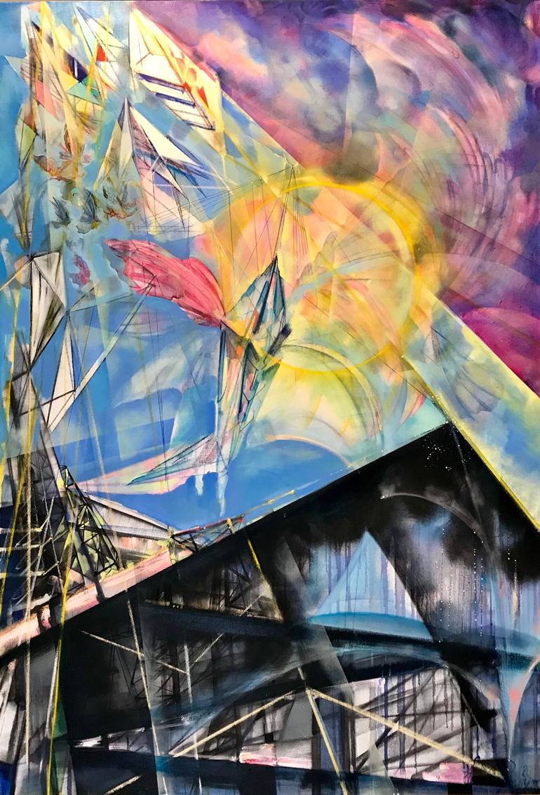 Multiple Aspiration (Icarus) Painting by Karine Paronyanc | Saatchi Art