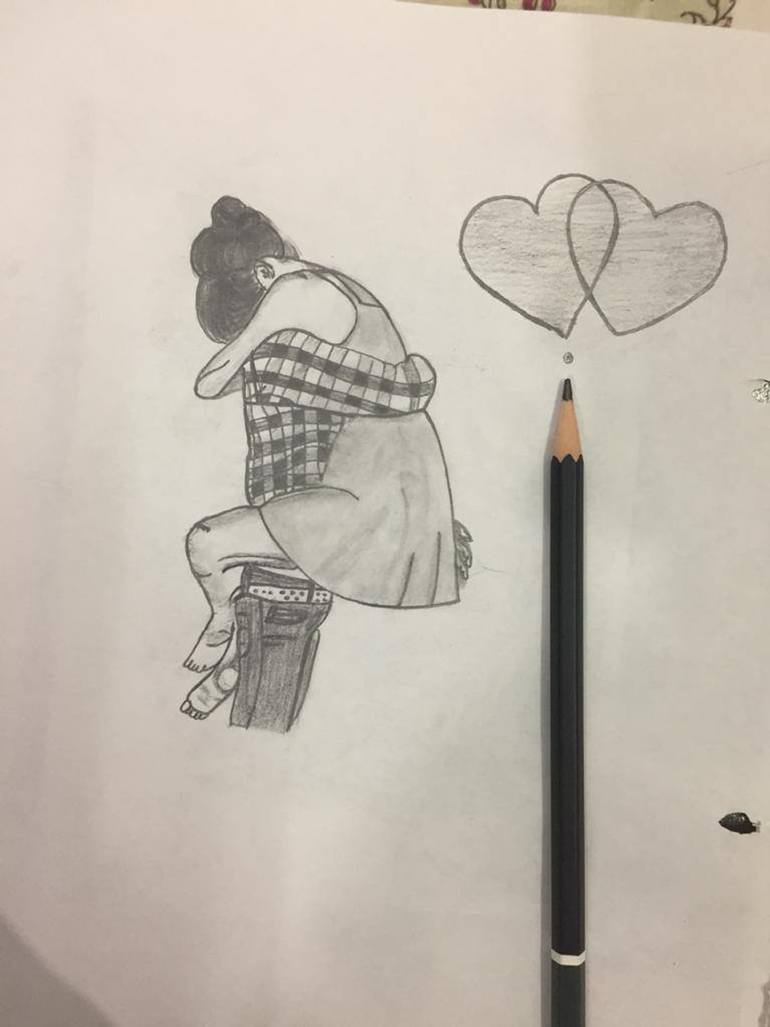 Someone Always there for You Drawing by Mirza Sheraz Aslam | Saatchi Art