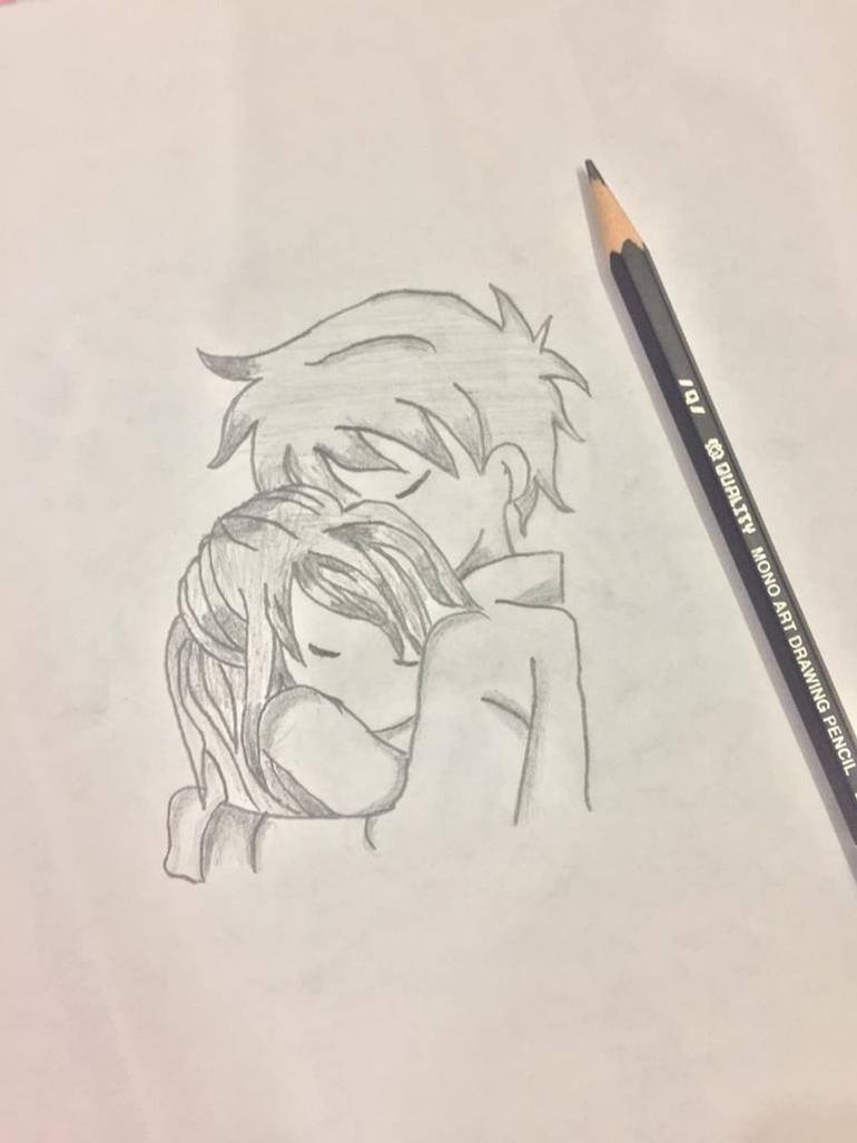 Someone Always there for You Drawing by Mirza Sheraz Aslam | Saatchi Art