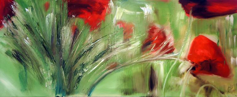 Remembering the poppies Painting by Anna Clucas | Saatchi Art