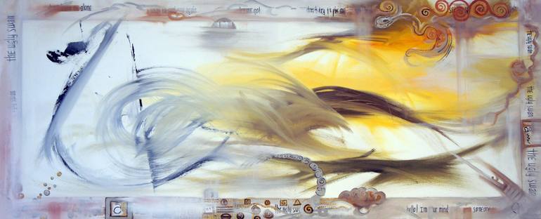 The ugly swan Painting by Anna Clucas | Saatchi Art