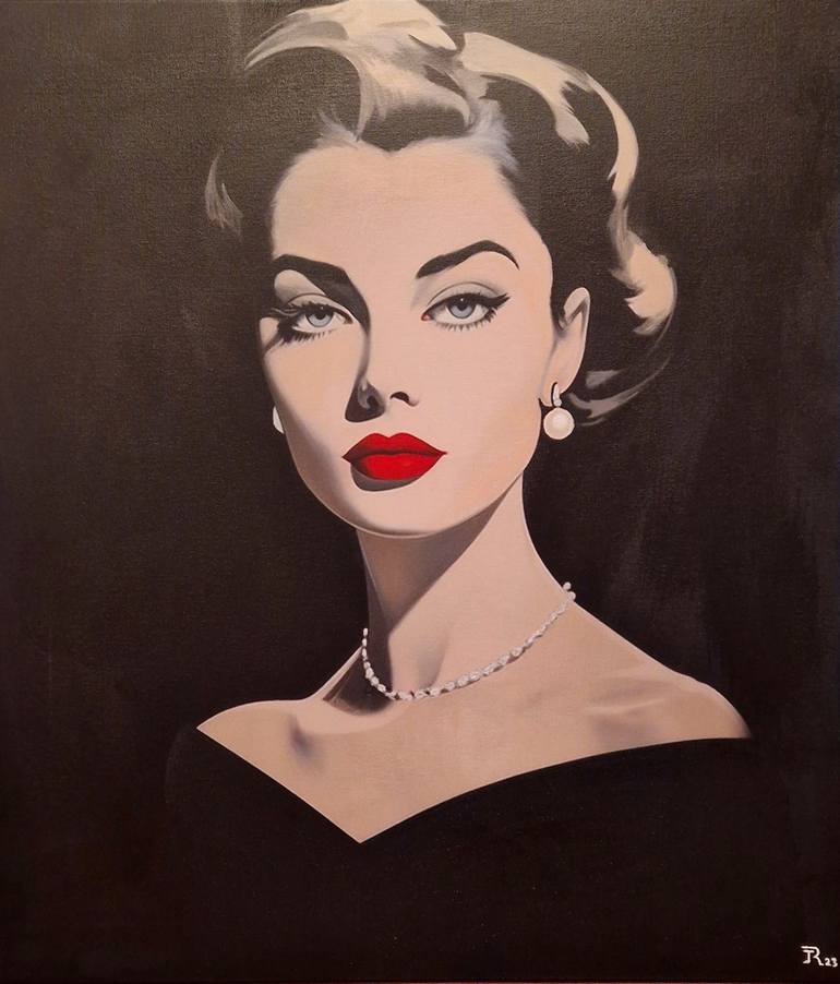 Diva Painting by Jolanta Rabenstein | Saatchi Art