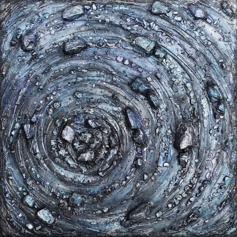THE ORIGIN OF LIFE 2 - original texture acrylic painting, deep texture ...