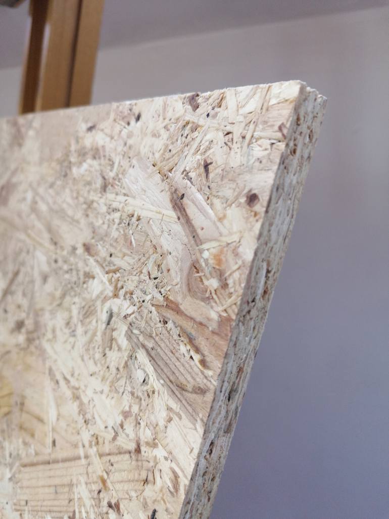 Clockwork orange (hot wax on OSB) Painting by Dora Stork | Saatchi Art